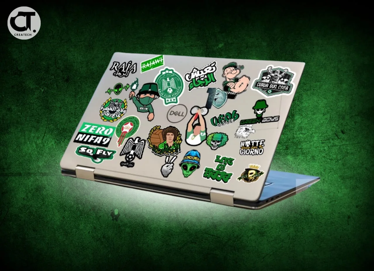 RAJA Green Boys Stickers Pack