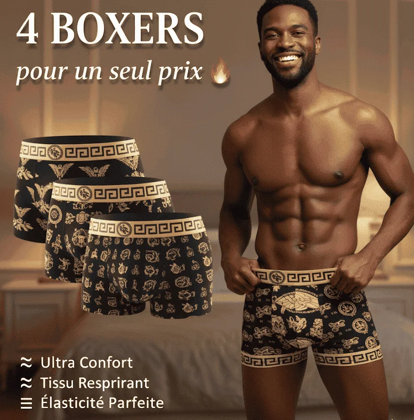 Lot de 4 boxers pour hommes