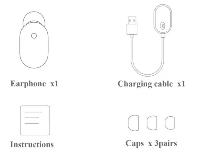 Xiaomi Mini Bluetooth Earphone - LYEJ05LM Réf : LYEJ05LM Bluetooth 4.1 ...