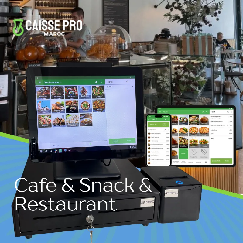 PACK caisse enregistreuse tactile CAFE, SNACK, RESTAURANT