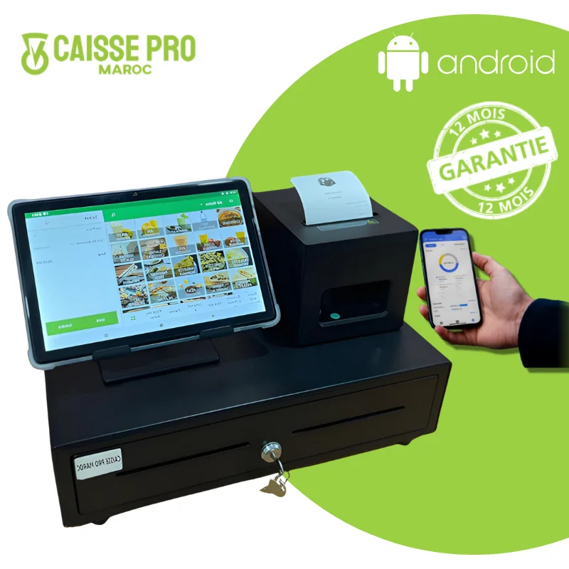 MINI CAISSE ENREGISTREUSE TACTILE 10'' CAFE RESTO PATISSERIE ...