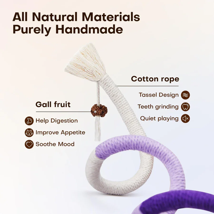 Chew Ropes Cat Toy (3 Pcs)