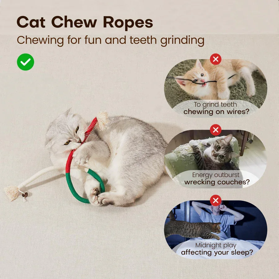 Chew Ropes Cat Toy (3 Pcs)