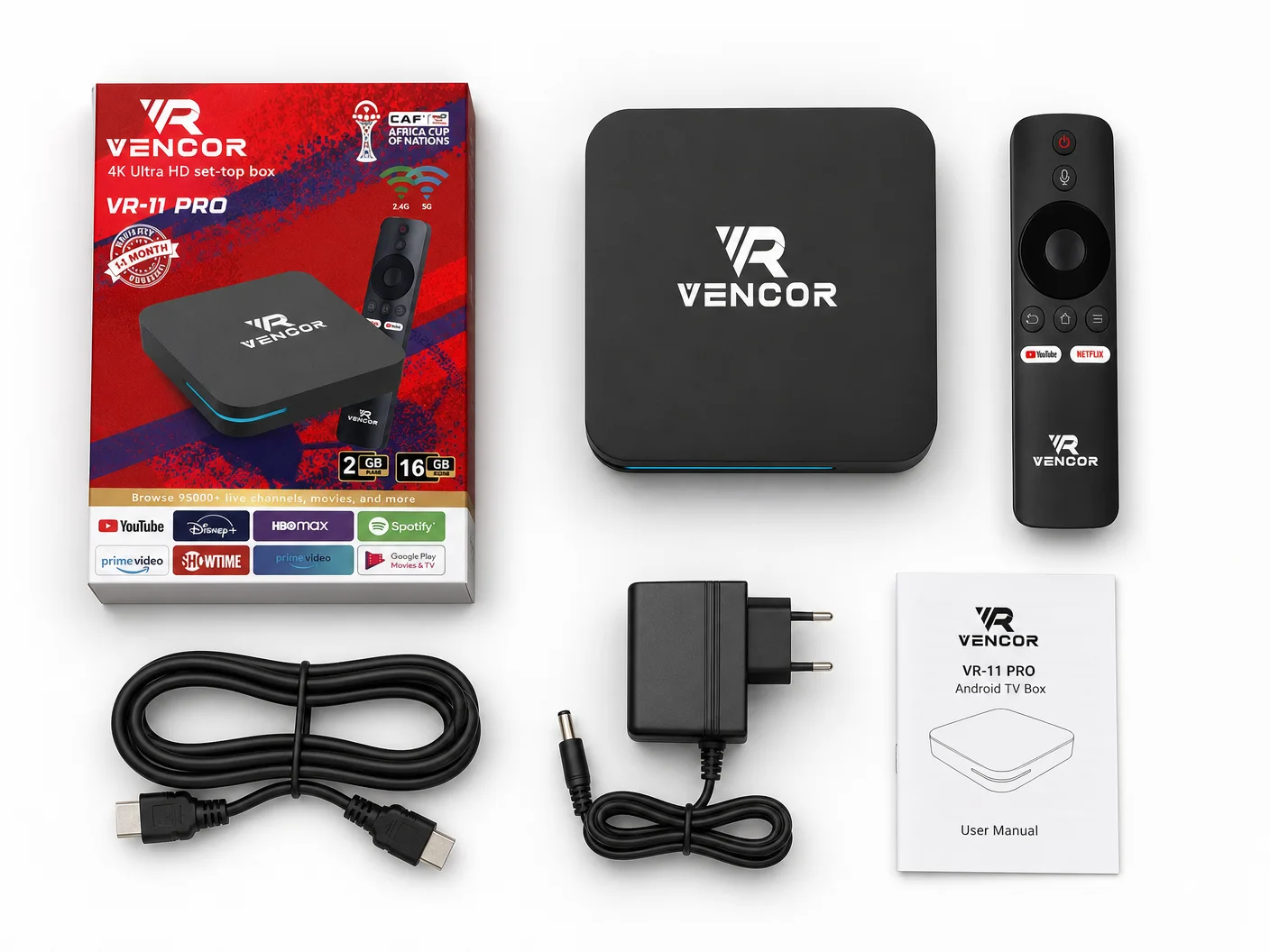 TV BOX VENCOR Android 15.0 4K Ultra HD