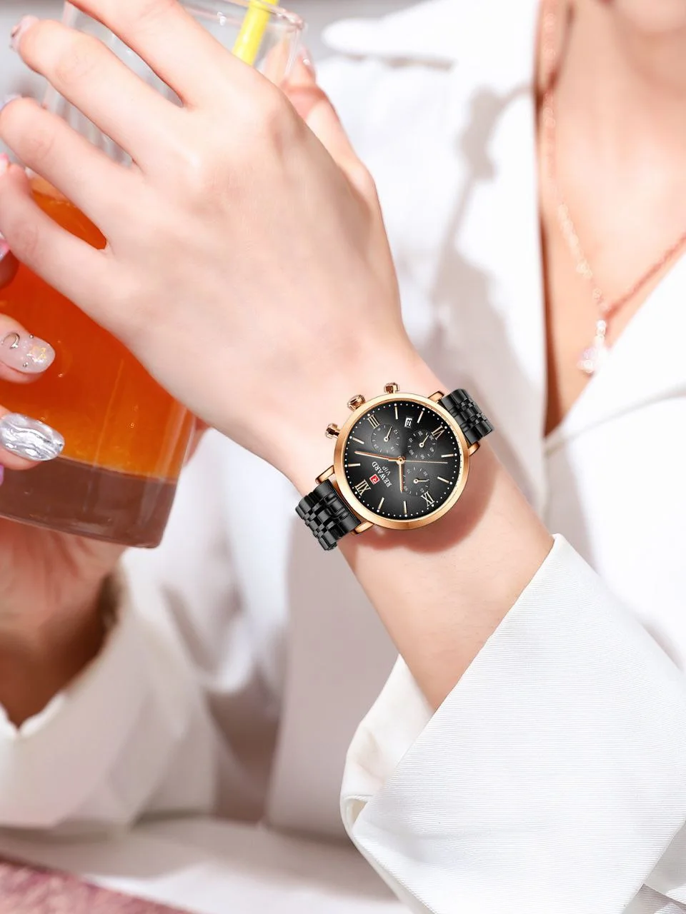 Reward Women's Casual Stainless Steel Quartz Watch