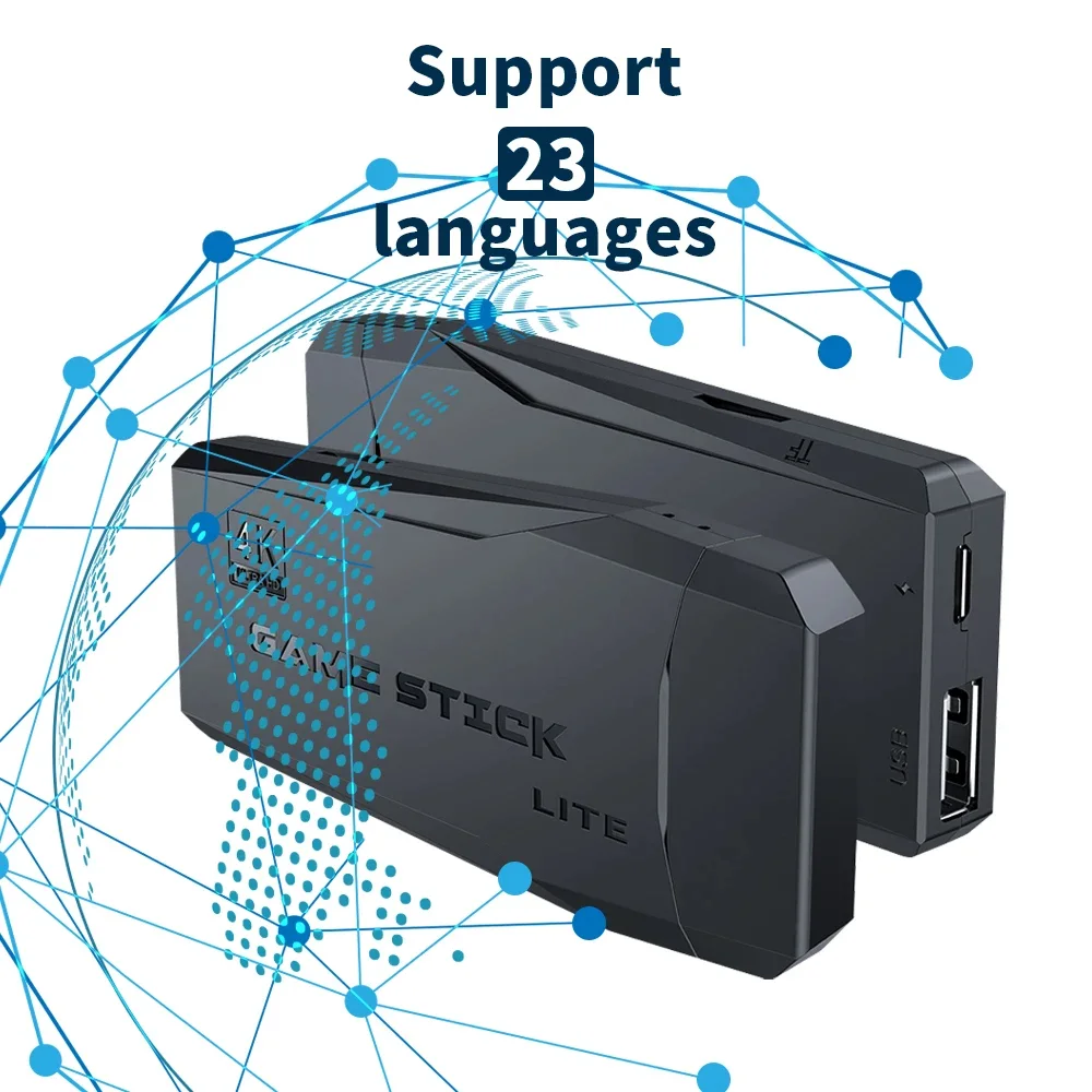 Console Rétro｜HDMI Game Stick 4k 64 GO ｜ 10 000 Jeux Inclus