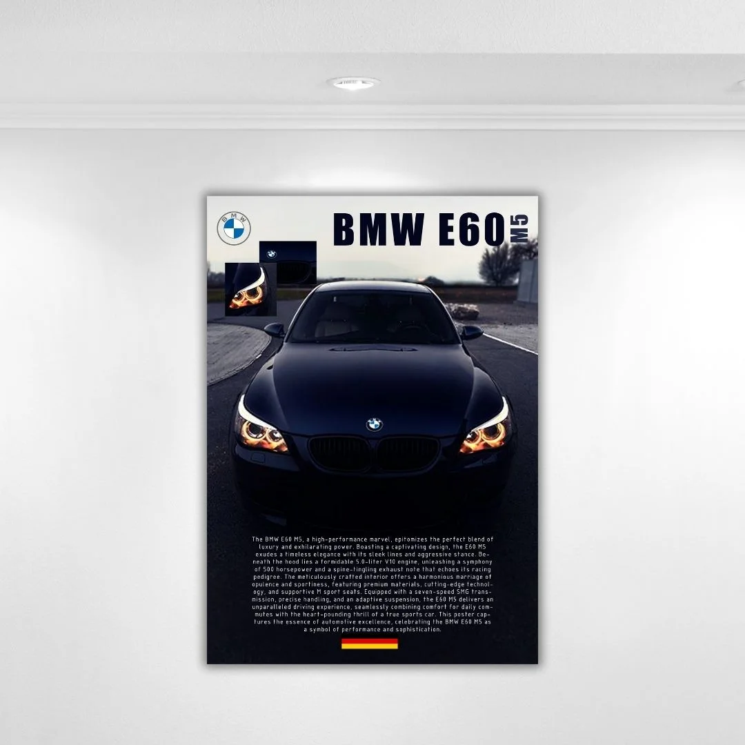 Bmw m5 e60 poster
