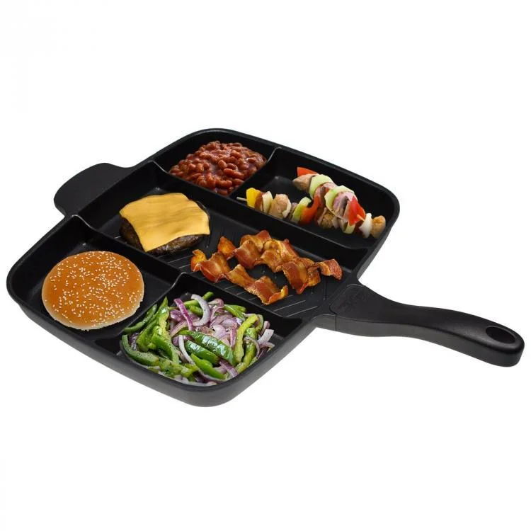 Ultimate Frying Pan 5 in 1 Divided Grill Skillet