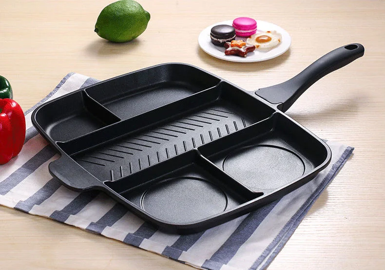 Ultimate Frying Pan 5 in 1 Divided Grill Skillet