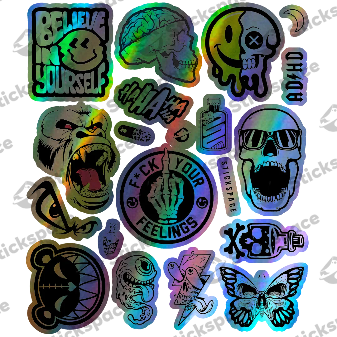 Drip (3D + Holographic) Stickers