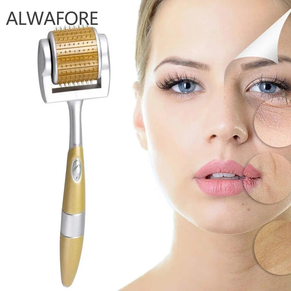 ZGTS Derma Roller Professional Gold Titanium 192 Needles