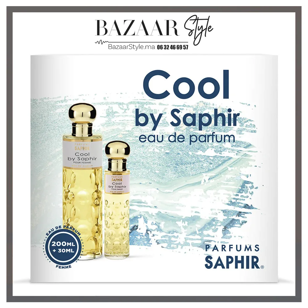 Set de Parfum Femme Saphir Parfums Cool 2 Pièces