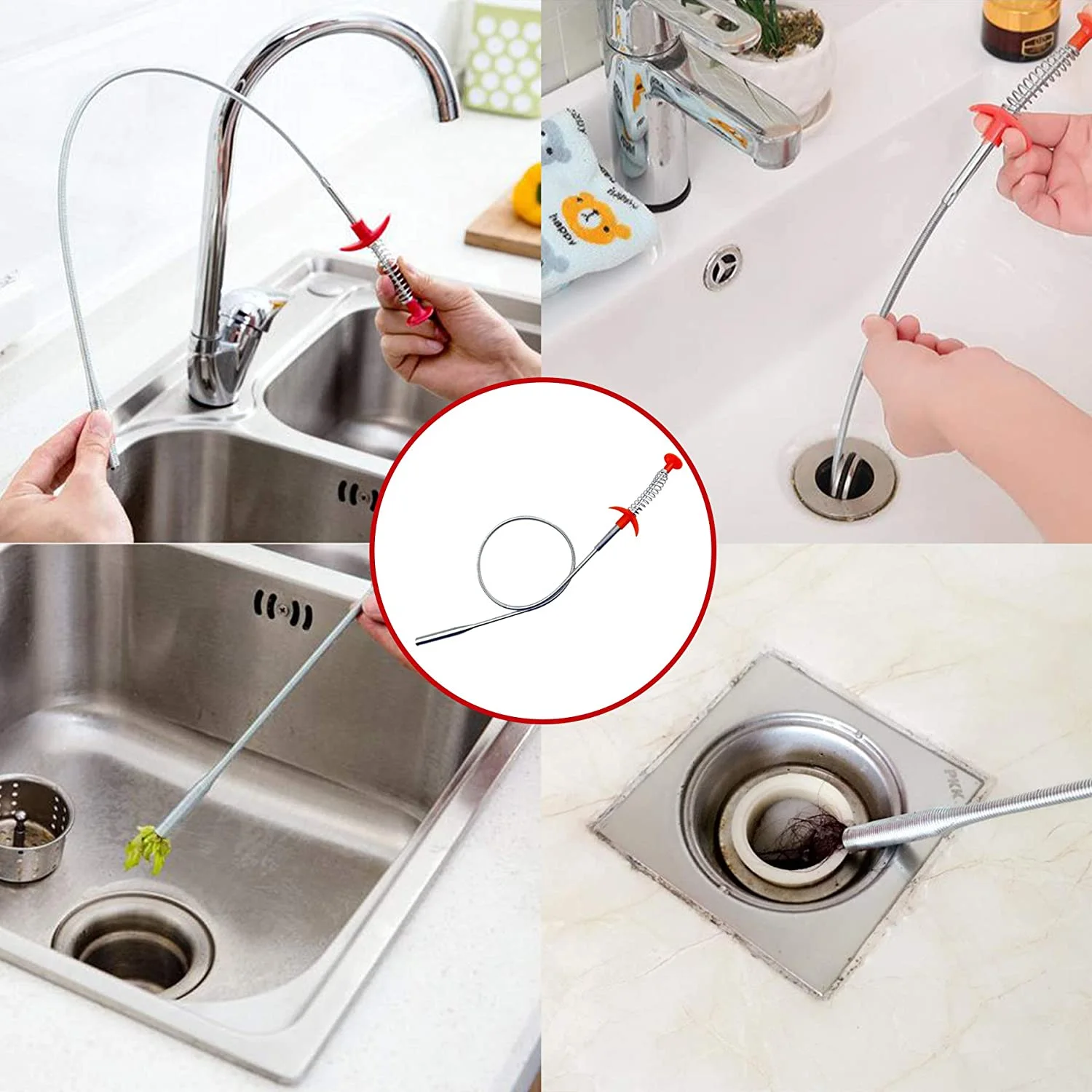 Crochet De Nettoyage D’Évier,Pipe Pal Plus Pour Drains خطاف تنظيف ...