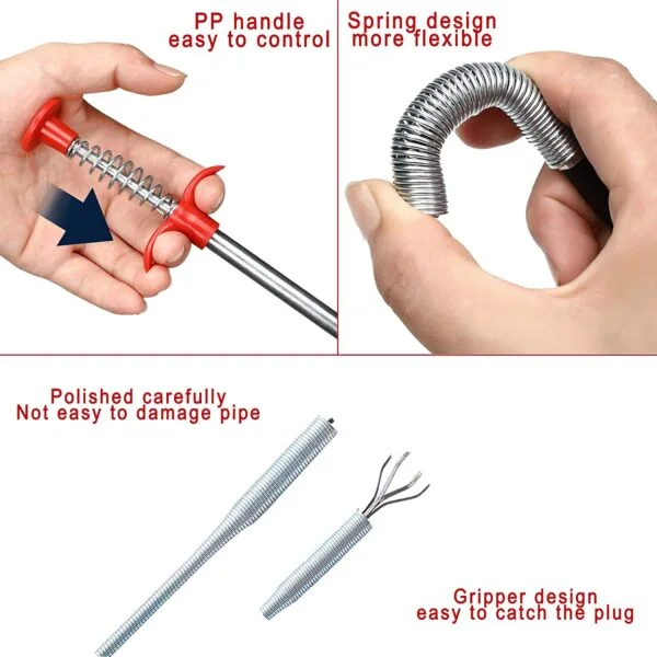 Crochet De Nettoyage D’Évier,Pipe Pal Plus Pour Drains خطاف تنظيف ...