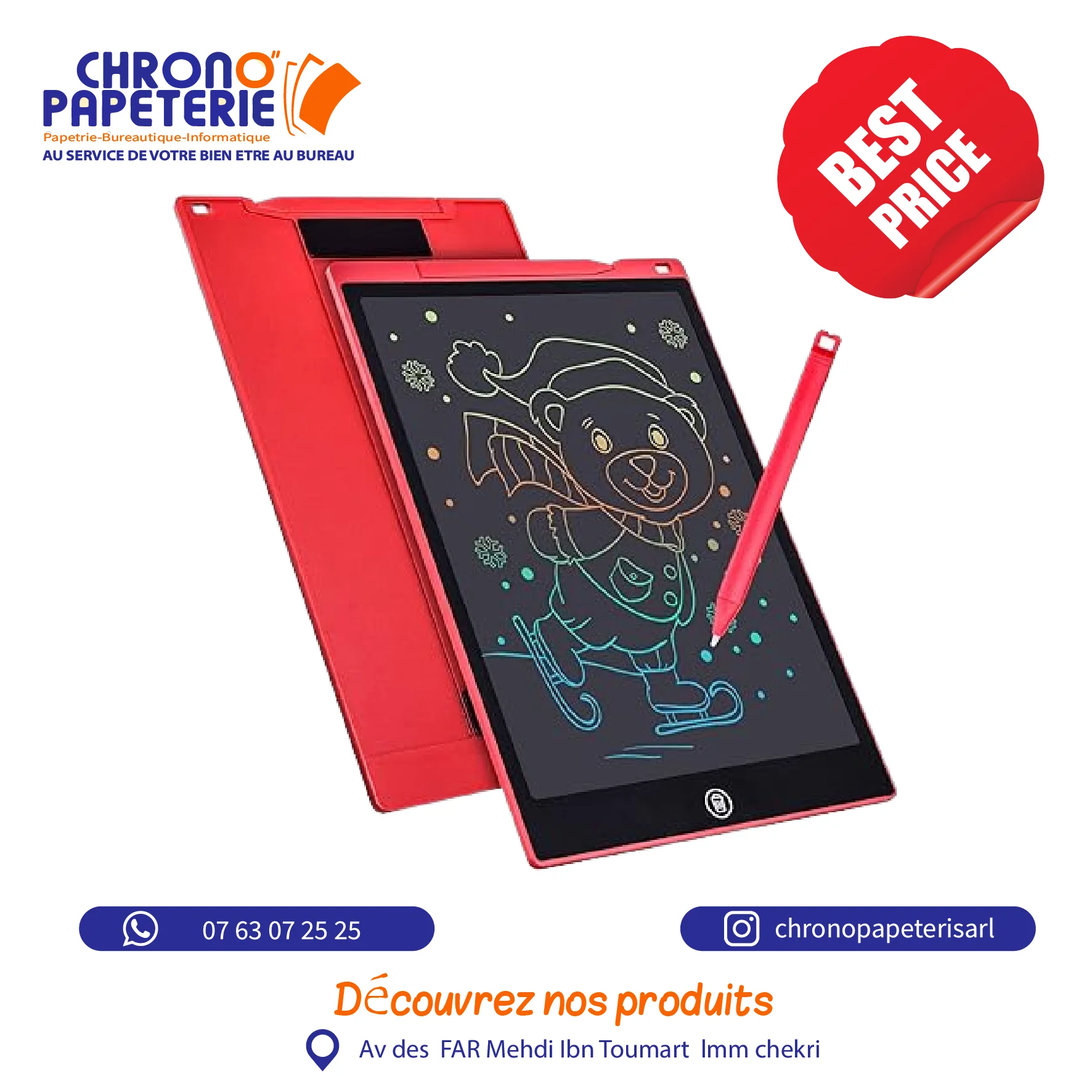 Tablette d'écriture LCD 12''
