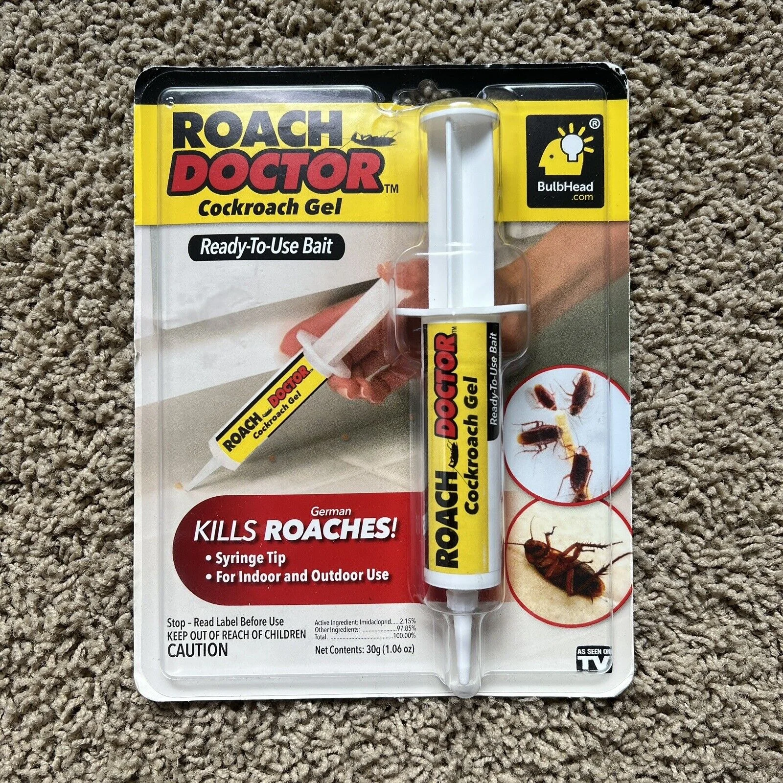 💥Original Roach Doctor pour cafards - Appât en gel - Applicateur à ...