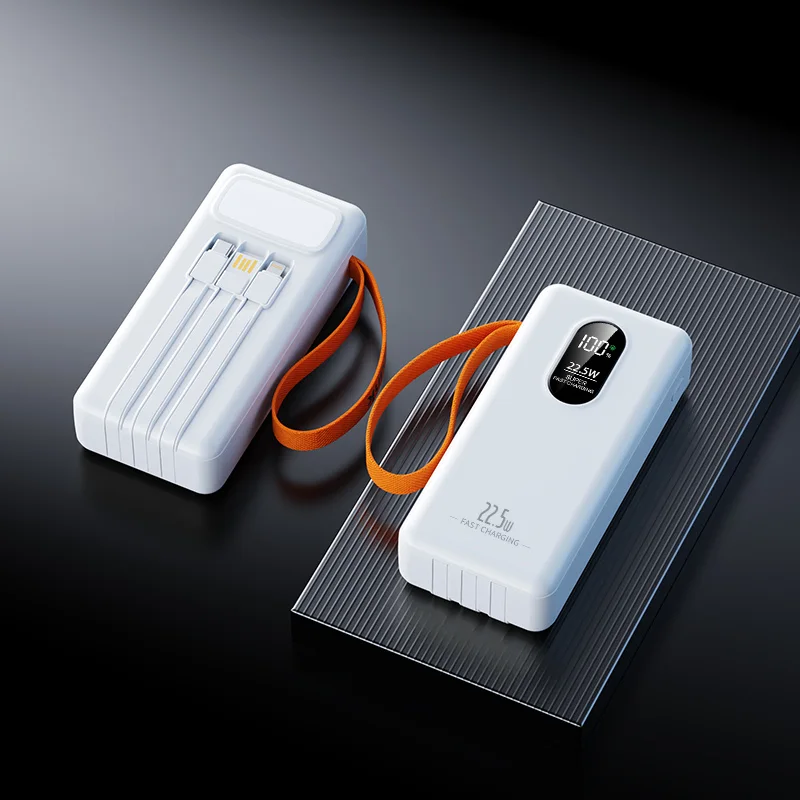 Power Bank NOTCH 30 000 mAh avec 3 câbles intégrés