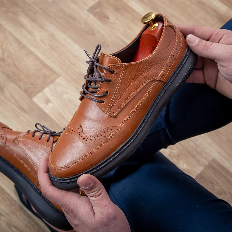 Semi classique sport véritable Cuir (Ref B1 NOIR)