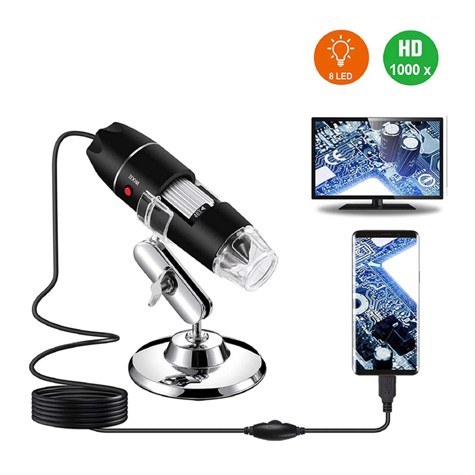 📱 Microscope Portable Connecté à Votre Téléphone