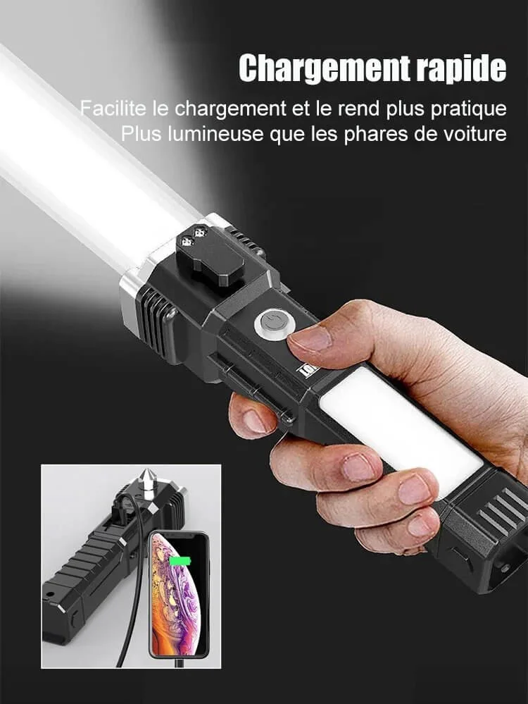 SuperTorche™ Lampe de sécurité 8 en 1 :: Portable , rechargeable et ...