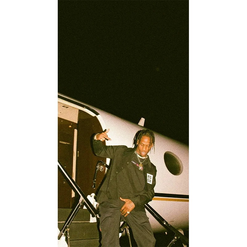 Travis Scott Plane Vintage Poster