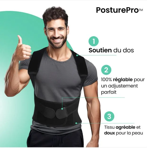 PosturePro™ | Corrige la posture et soulage les douleurs dorsales