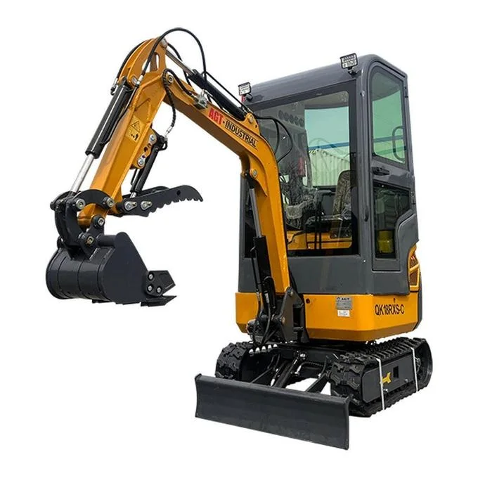 2024 AGT Rato 1-Ton Mini Small Excavator with Air Conditioning, Side ...