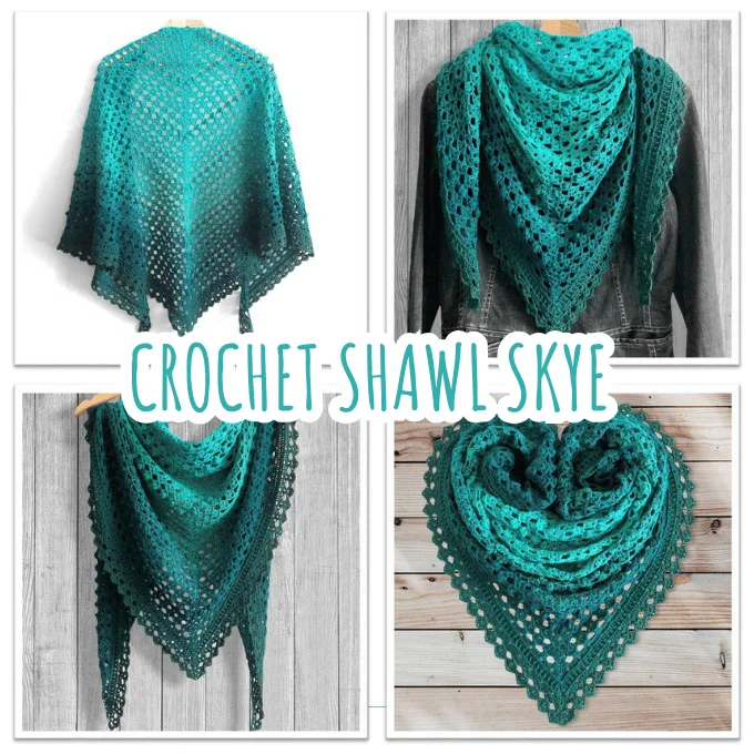 Crochet Shawl Skye Classic – Free Crochet Pattern (PDF Download)