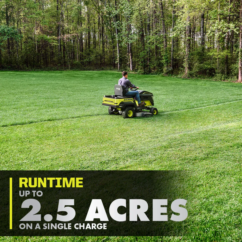 RYOBI 80V HP Brushless 46 in. Battery Electric Cordless Riding Lawn ...