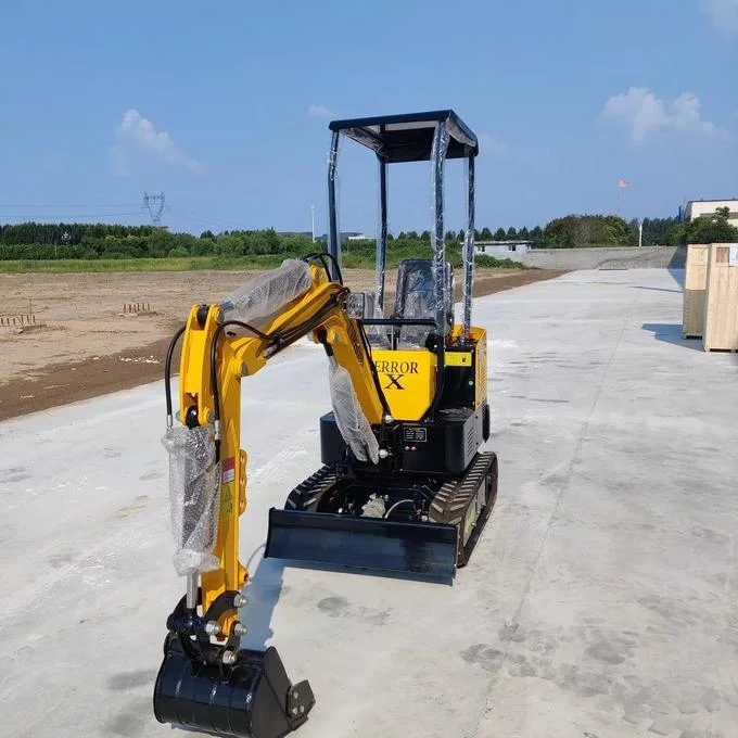 In USA Mini Excavator 1 Ton Digger 13.5hp Gas Tracked Crawler B&S EPA ...