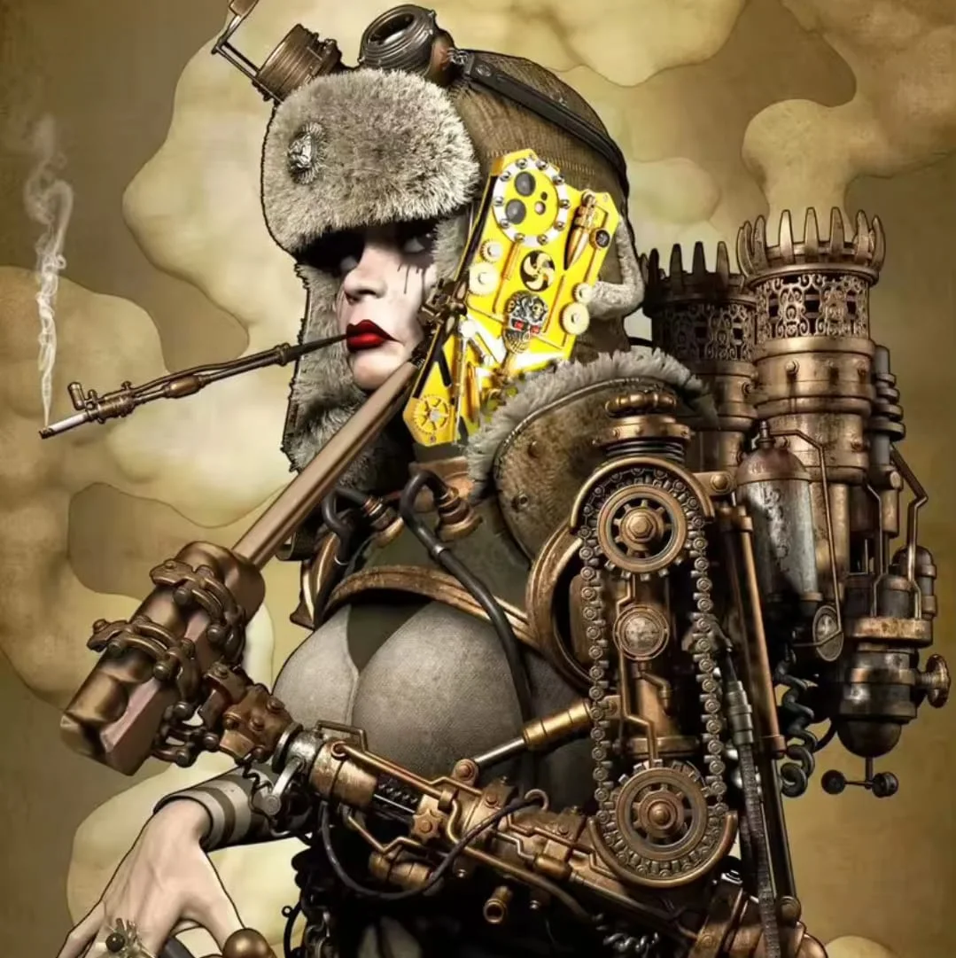 Steampunk Skull Armor Case for iPhone 14 Pro Max