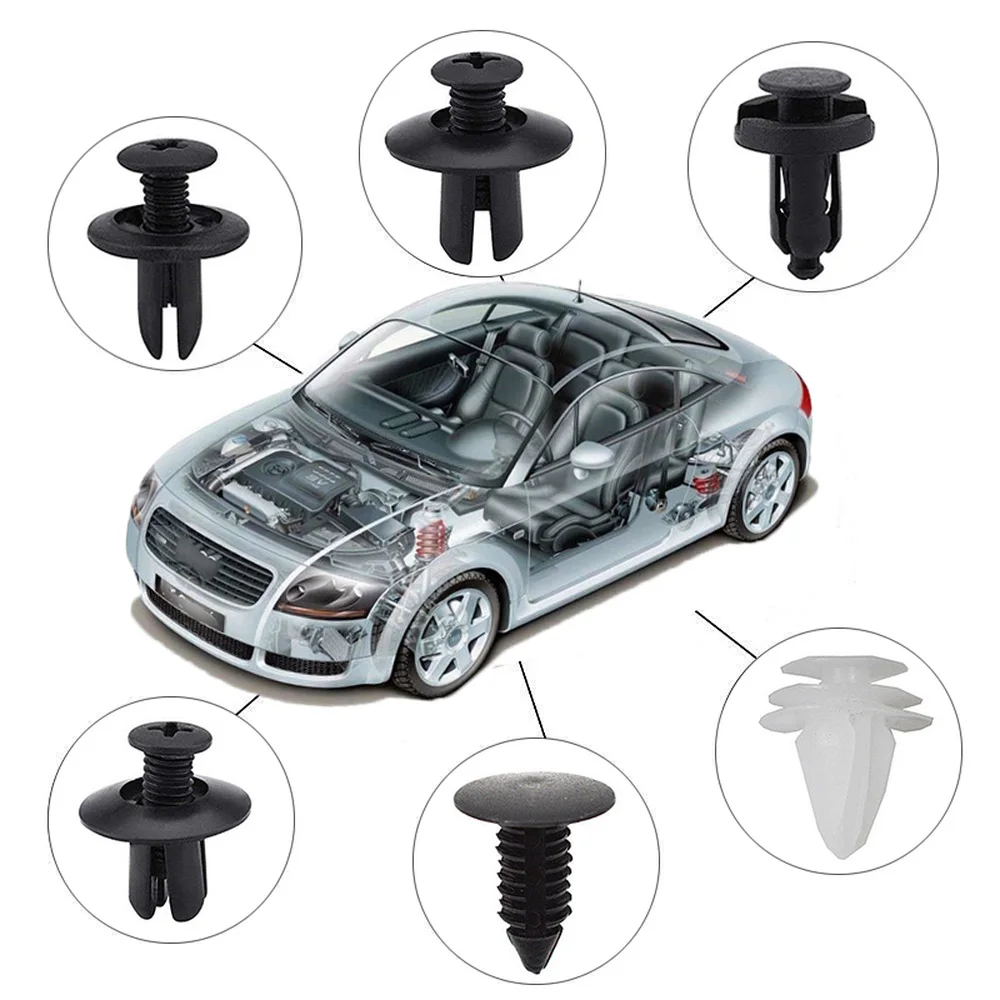 100pcs mixte auto fixation - assortis de clips pour les applications ...
