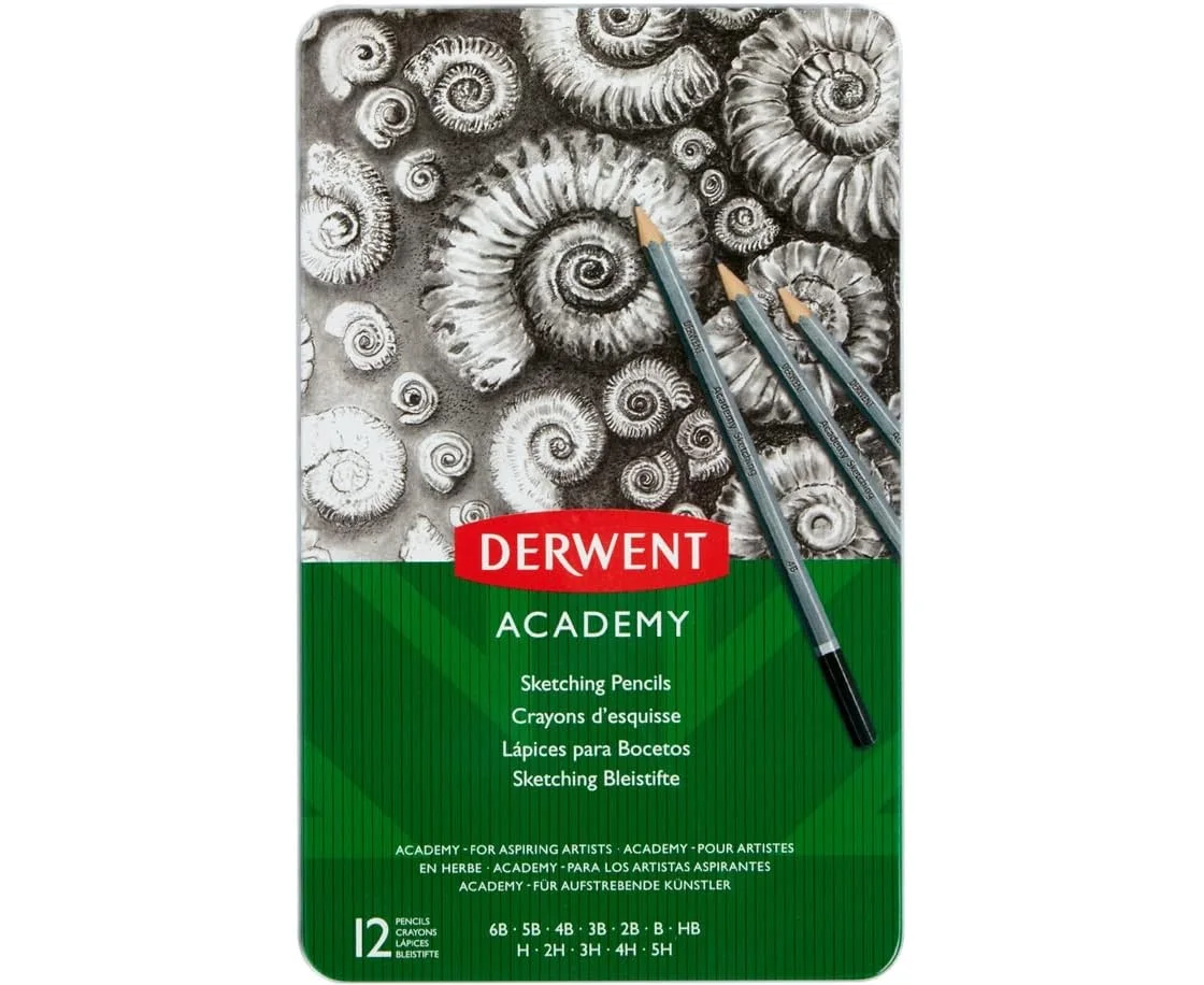 Set de 12 crayons graphite Derwent Academy