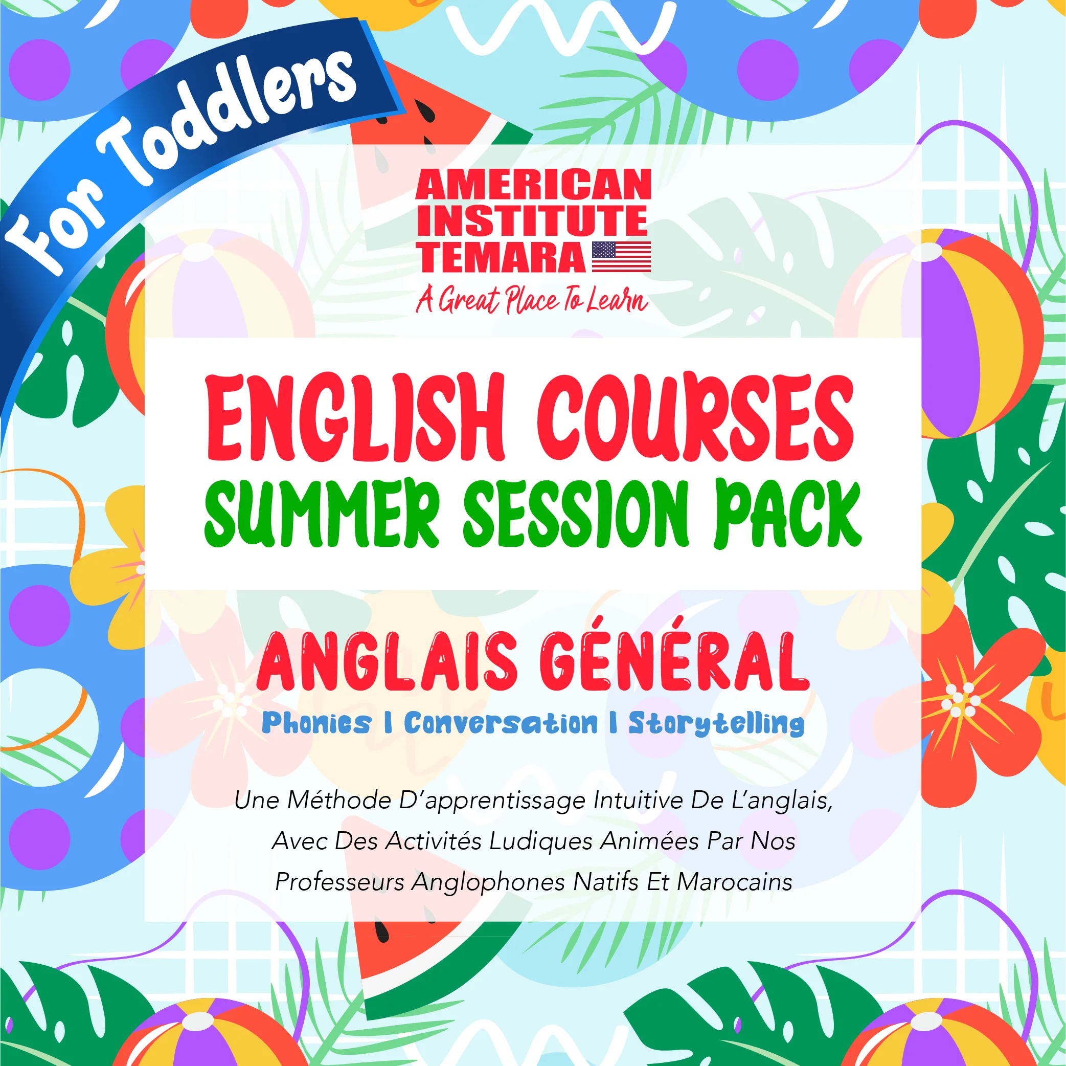 English courses for toddlers - Summer