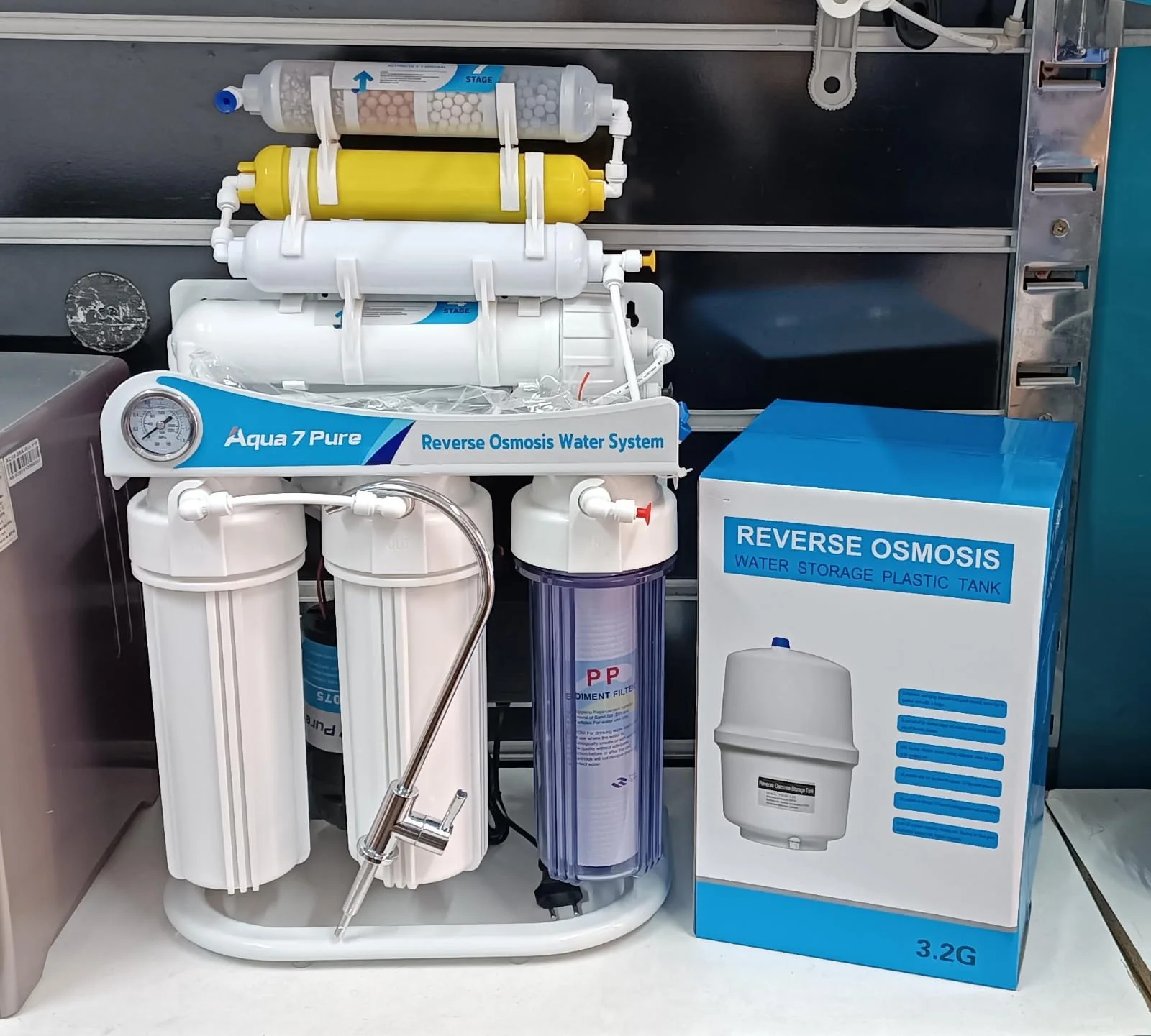 Aqua Smart Osmoseur Domestique Inverse POUR FILTRATION D'EAU 7 ETAPES ...