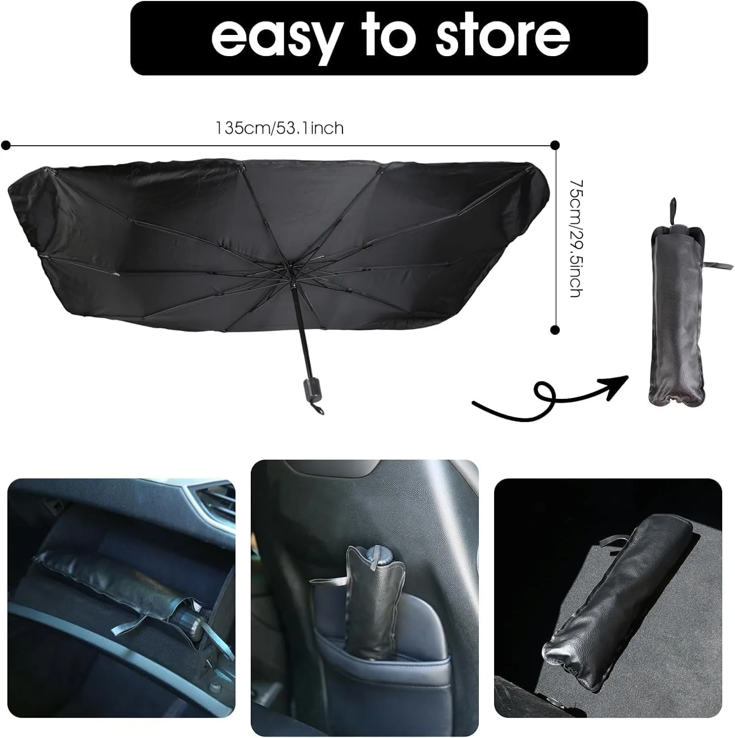 Front Folding Car Sunshade