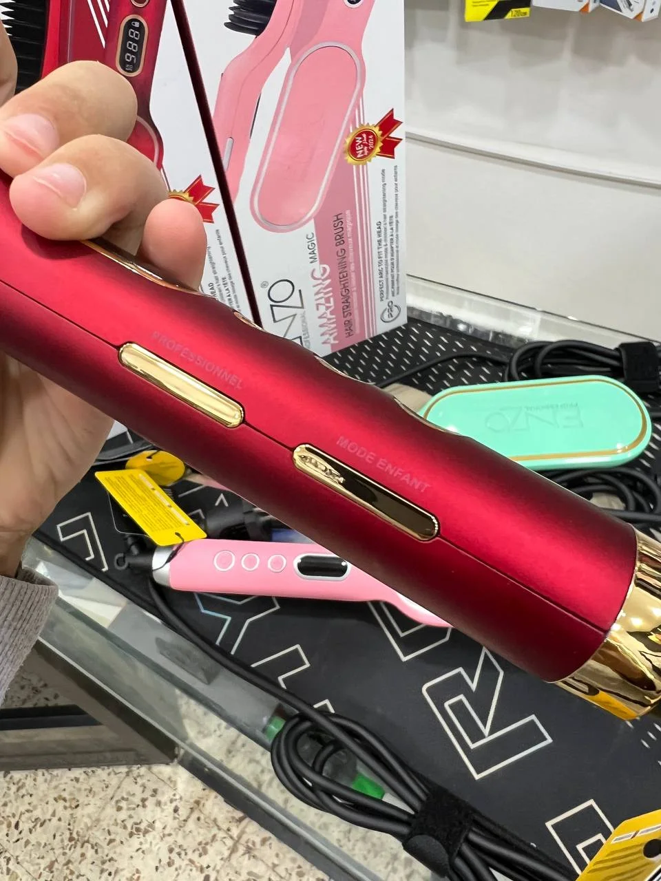 ENZO PROFESSIONAL Brosse PROFESSIONAL Lissante Chauffante - 988°F 4102 Pro
