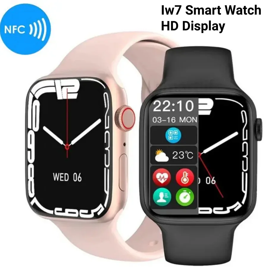 IW7 Smart Watch NFC 1.69 Pouces, Ecran HD Montre Personnalisée Visage ...