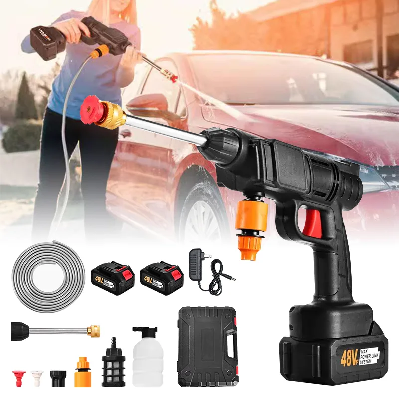 Rechargeable Multi-function High Pressure Portable Car Washing Gun