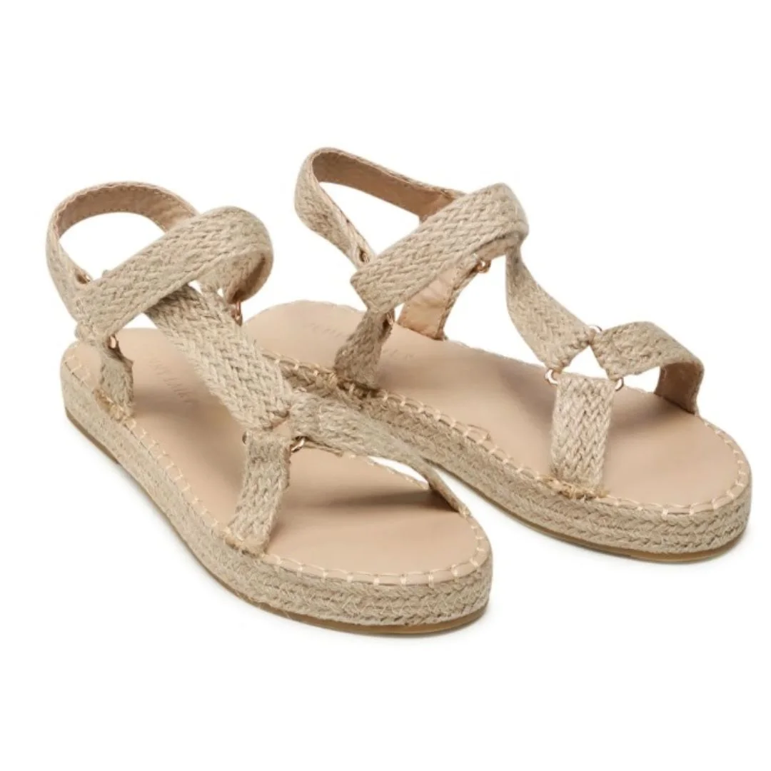 rashid1 | Sandales Plates en Raphia avec Skechers