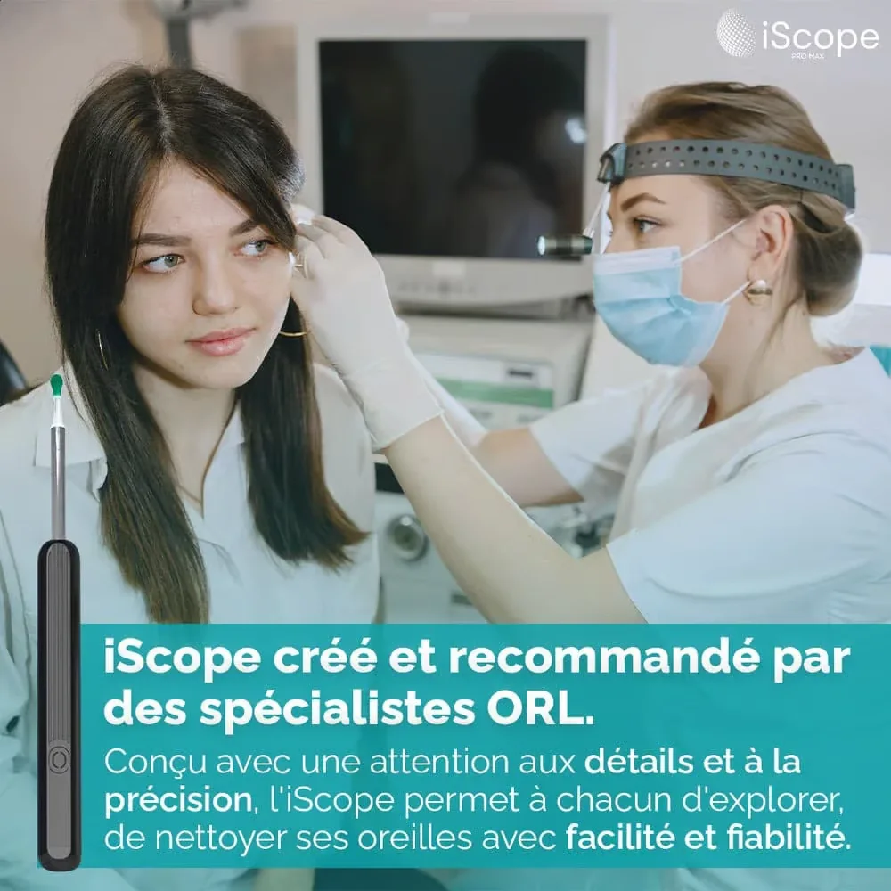 Otoscope Nettoyeur D'oreille Avec Caméra iScope Pro Max (Congo)