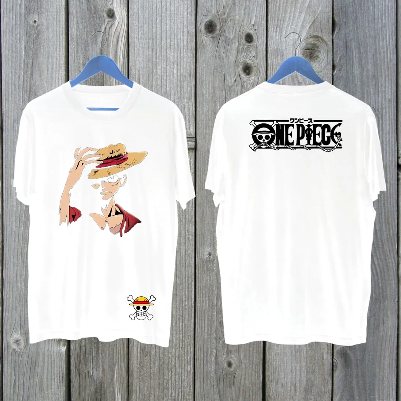 tshirt monky d luffy front and back