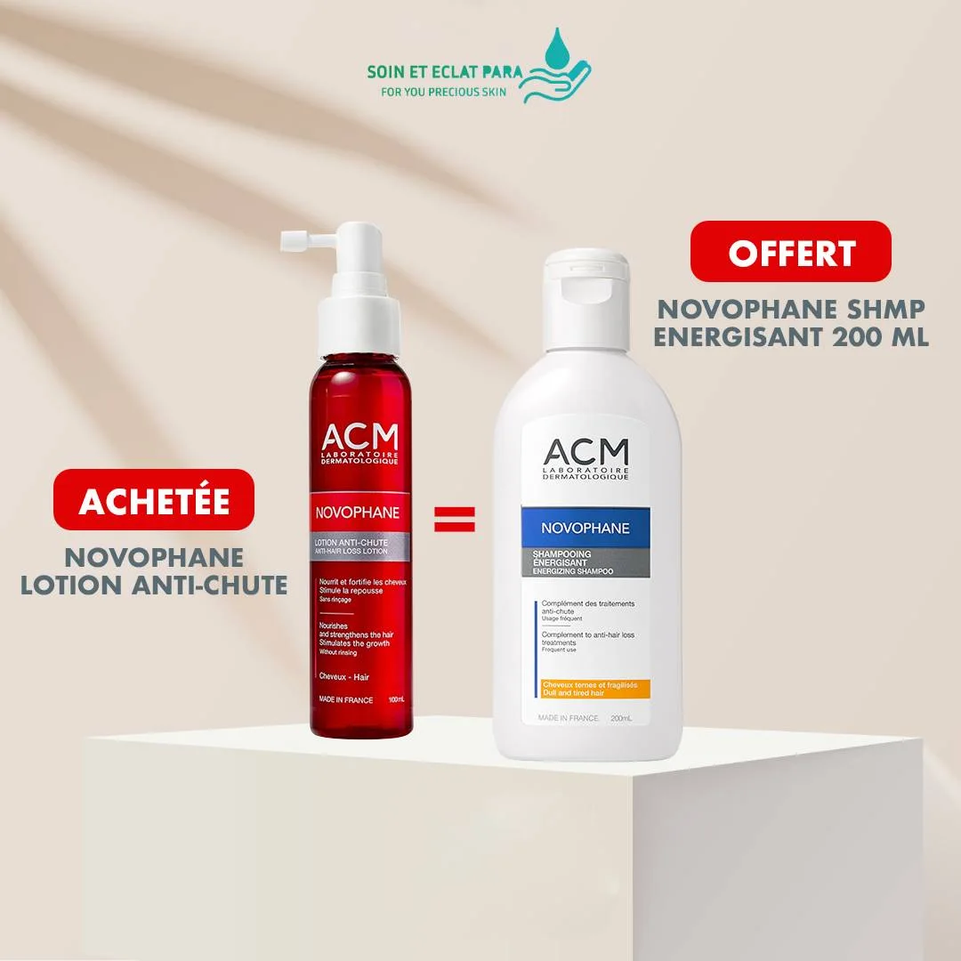 Le pack contient : NOVOPHANE Shampoing energisant 200 ml NOVOPHANE ...