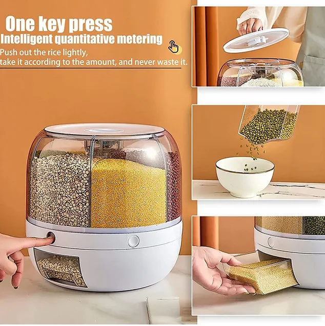 Rotating Rice Bucket