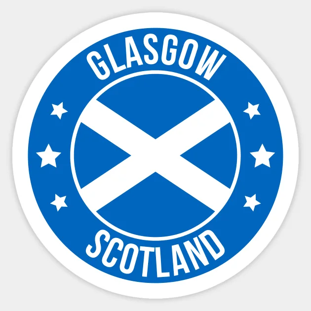 Glasgow Sticker - Vibe City Designs