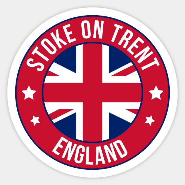 Stoke on Trent Sticker – Potteries Heritage Design