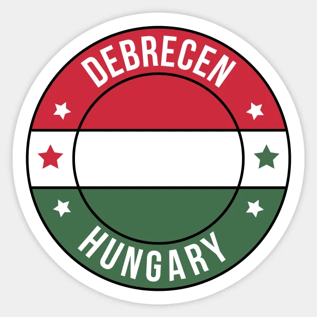 Debrecen Sticker - Vibe City Designs