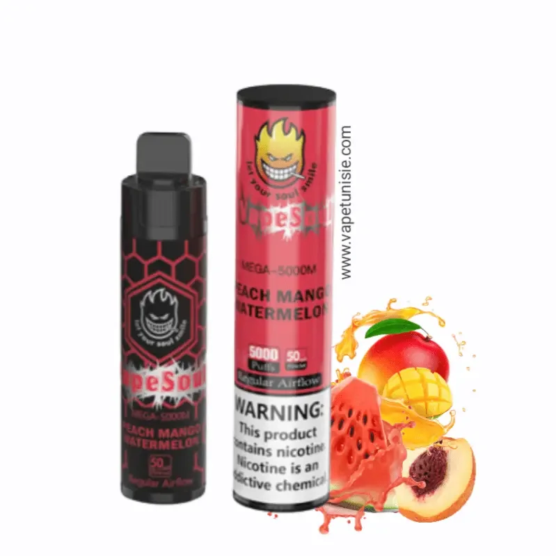VapeSoul Mega 5000 Puff Tunisie - Airflow Réglable